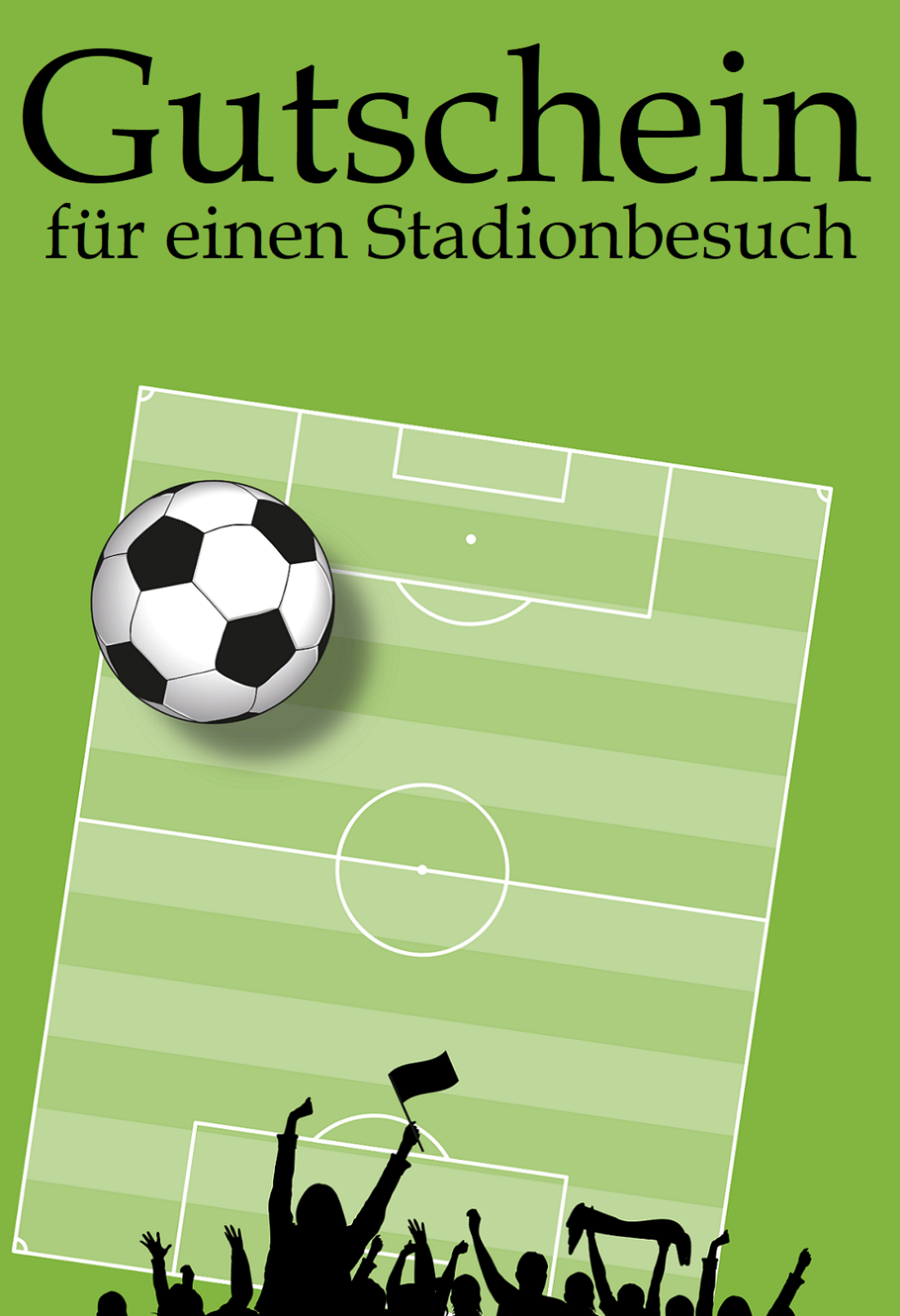 Gutscheinvorlagen für einen Stadionbesuch zum Ausdrucken